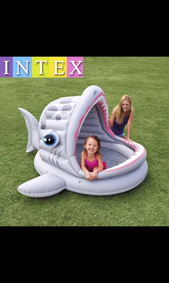 INTEX shark float pool party toy, Hobbies & Toys, Toys & Games on Carousell