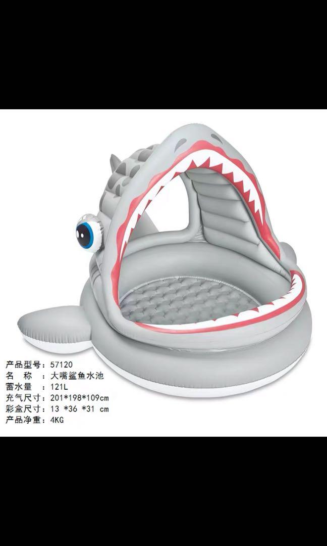 INTEX shark float pool party toy, Hobbies & Toys, Toys & Games on Carousell