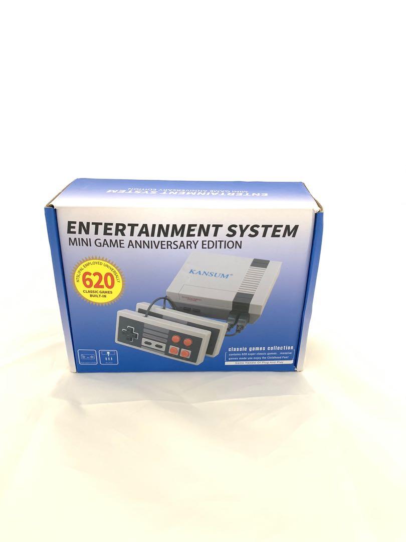 KANSUM Classic Mini Retro Game Console with Built-in 620 Games and 2 ...