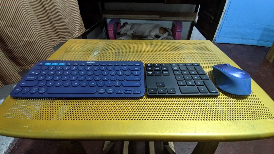 Logitech Bluetooth Keyboard, Logitech Wireless Mouse and Generic ...