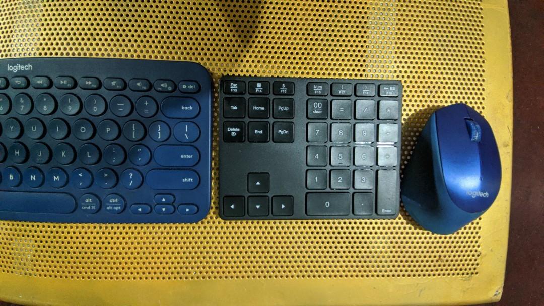Logitech Bluetooth Keyboard, Logitech Wireless Mouse and Generic ...