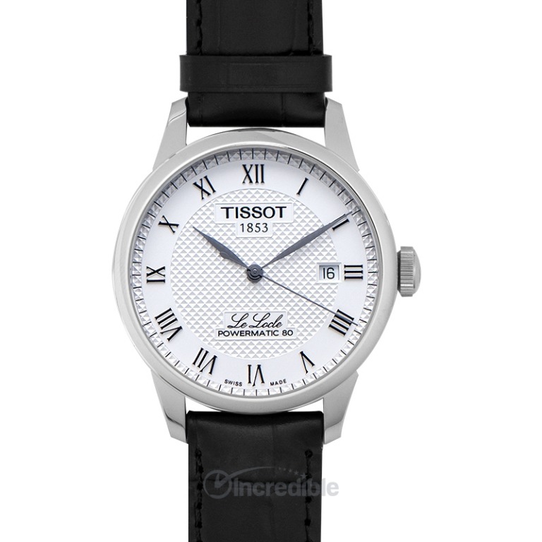 [NEW] Tissot T-Classic Le Locle Powermatic 80 Automatic Silver Dial Men's Watch T006.407.16.033 ...