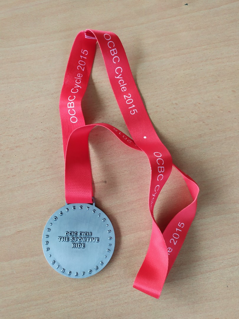 OCBC Singapore Cycle 2015 Medal, Hobbies & Toys, Collectibles ...
