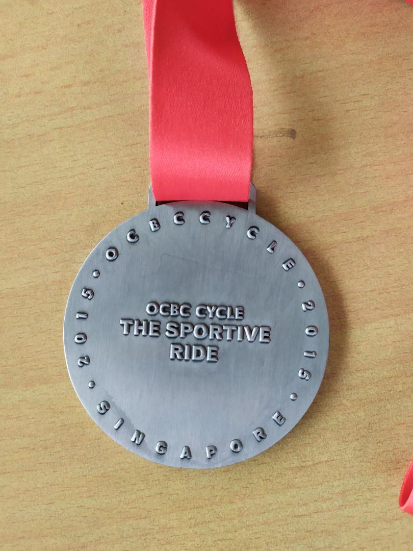 OCBC Singapore Cycle 2015 Medal, Hobbies & Toys, Collectibles ...