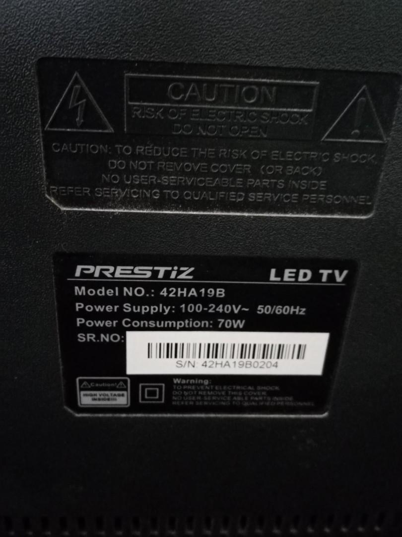 Prestiz 43 inch LED TV, TV & Home Appliances, TV & Entertainment, TV on ...
