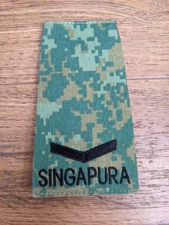 SAF Private First Class No. 4 Rank, Everything Else on Carousell