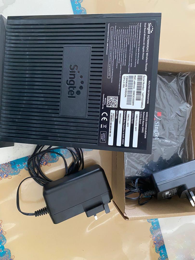 Singtel ONT and Router, Computers & Tech, Parts & Accessories ...