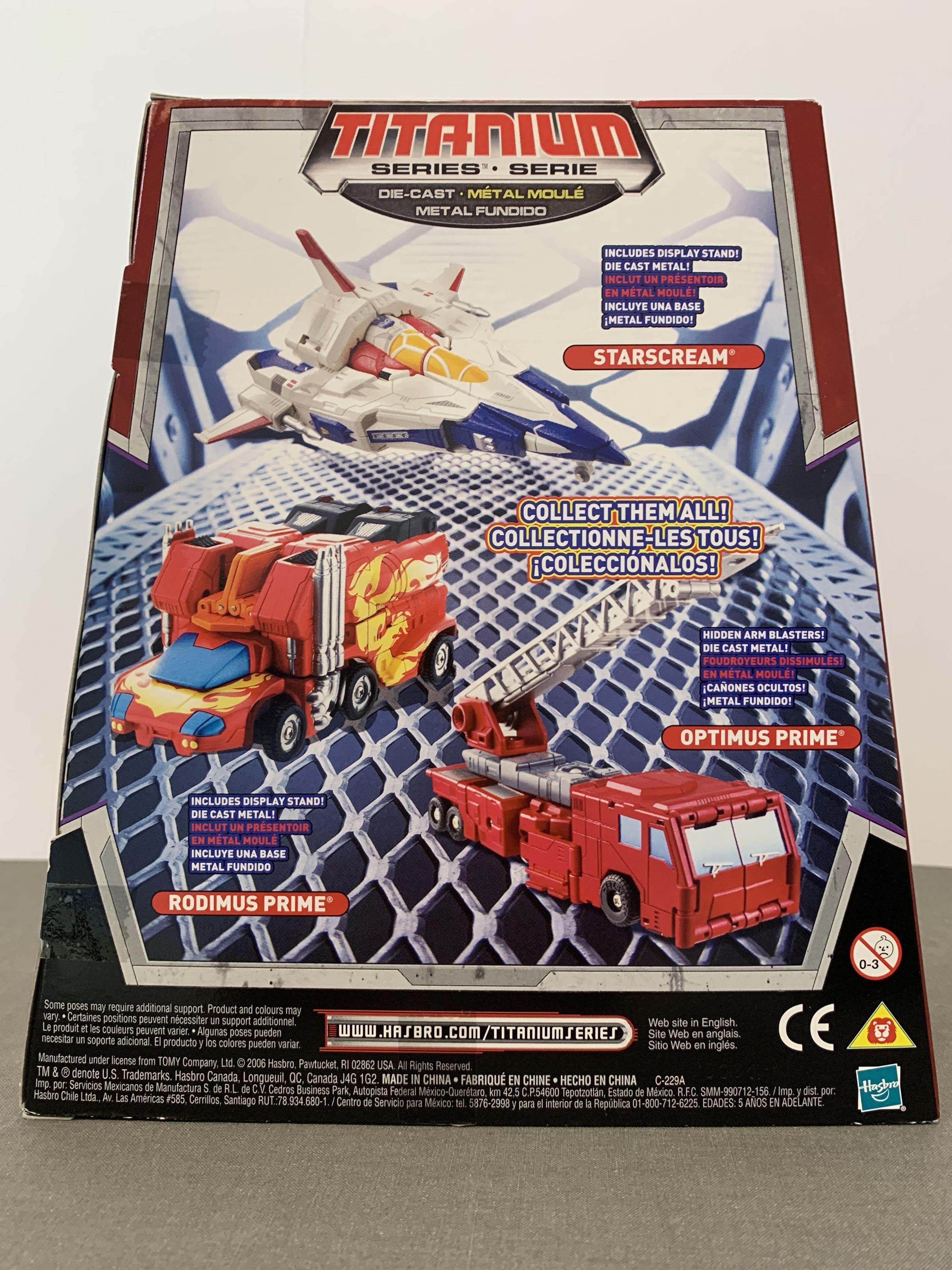 Transformers Titanium Series RID Optimus Prime (Fire Convoy) with War ...