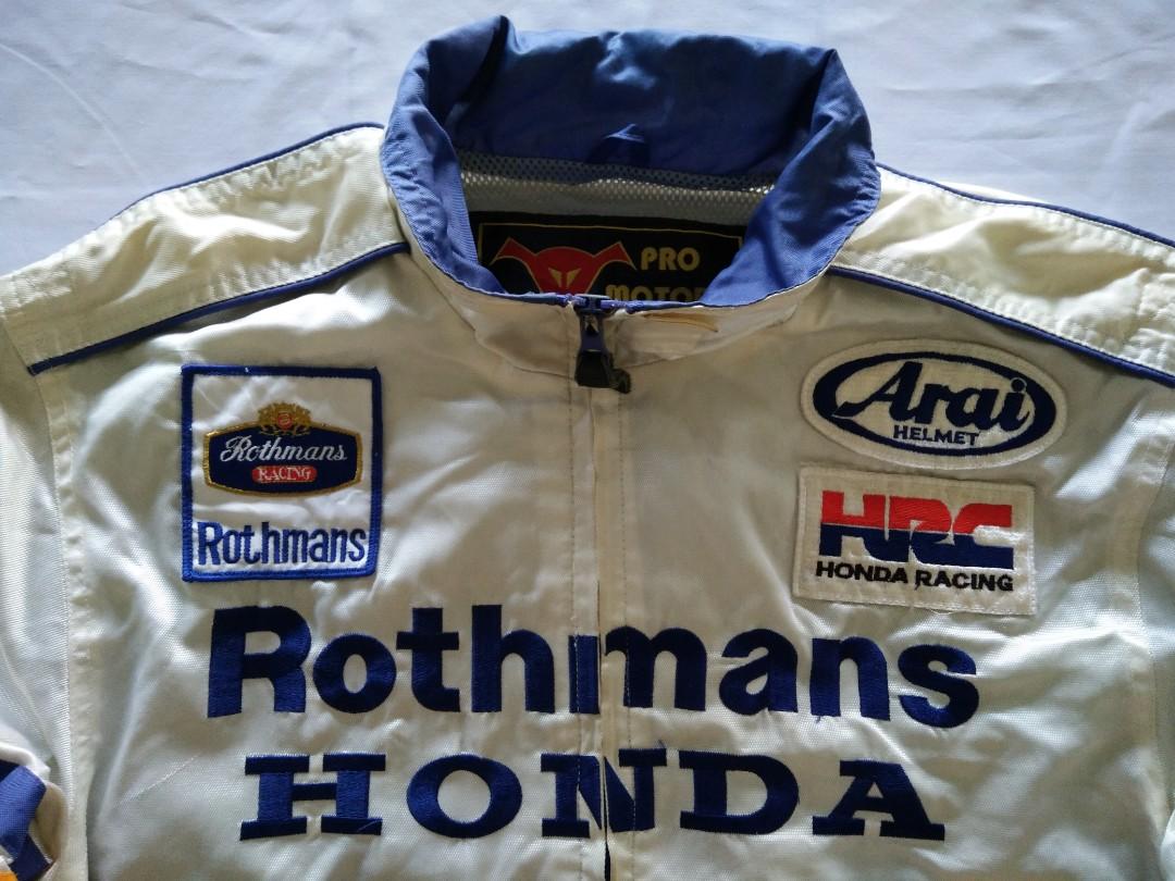 Vintage Rothmans Honda Jacket Racing Yamaha Suzuki Arai Kawasaki Race ...