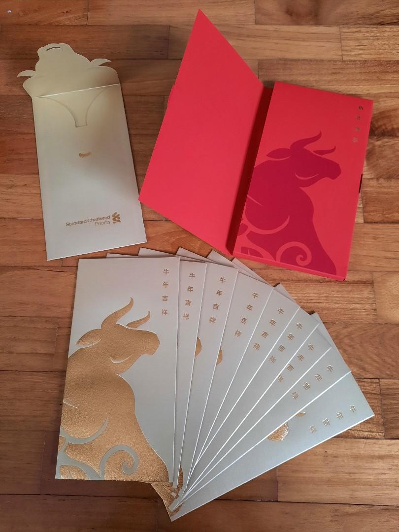 1 pack SCB Priority Golden Red Packet, Everything Else on Carousell