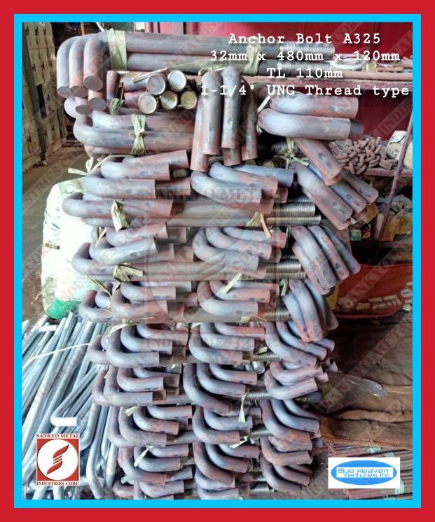 Anchor Bolt - 4140 , A325 , 1045 , A304 , A307 made to order ...
