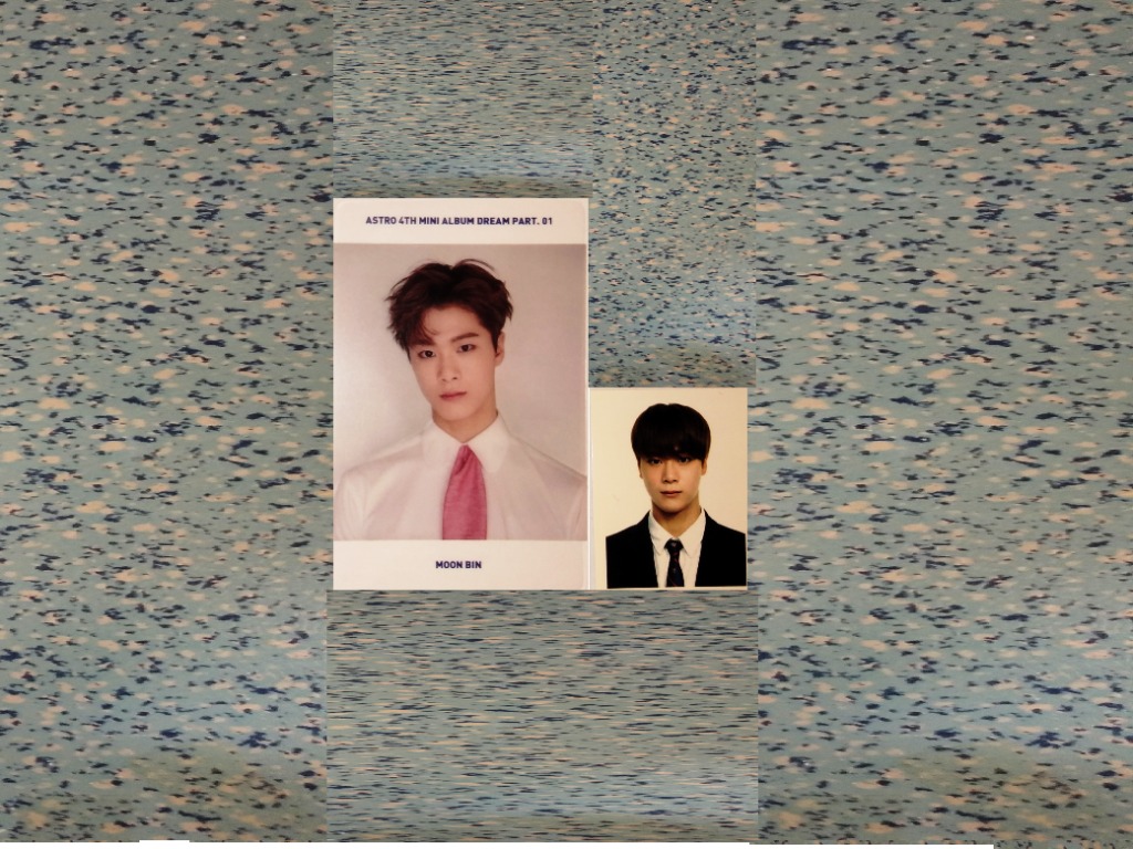 ASTRO Moonbin photocard transparent PC dream part 01, Hobbies & Toys ...