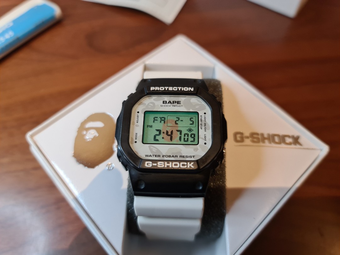 BAPE X CASIO G-SHOCK serial DW-5600VT Serial number 0147/1000, Mobile ...