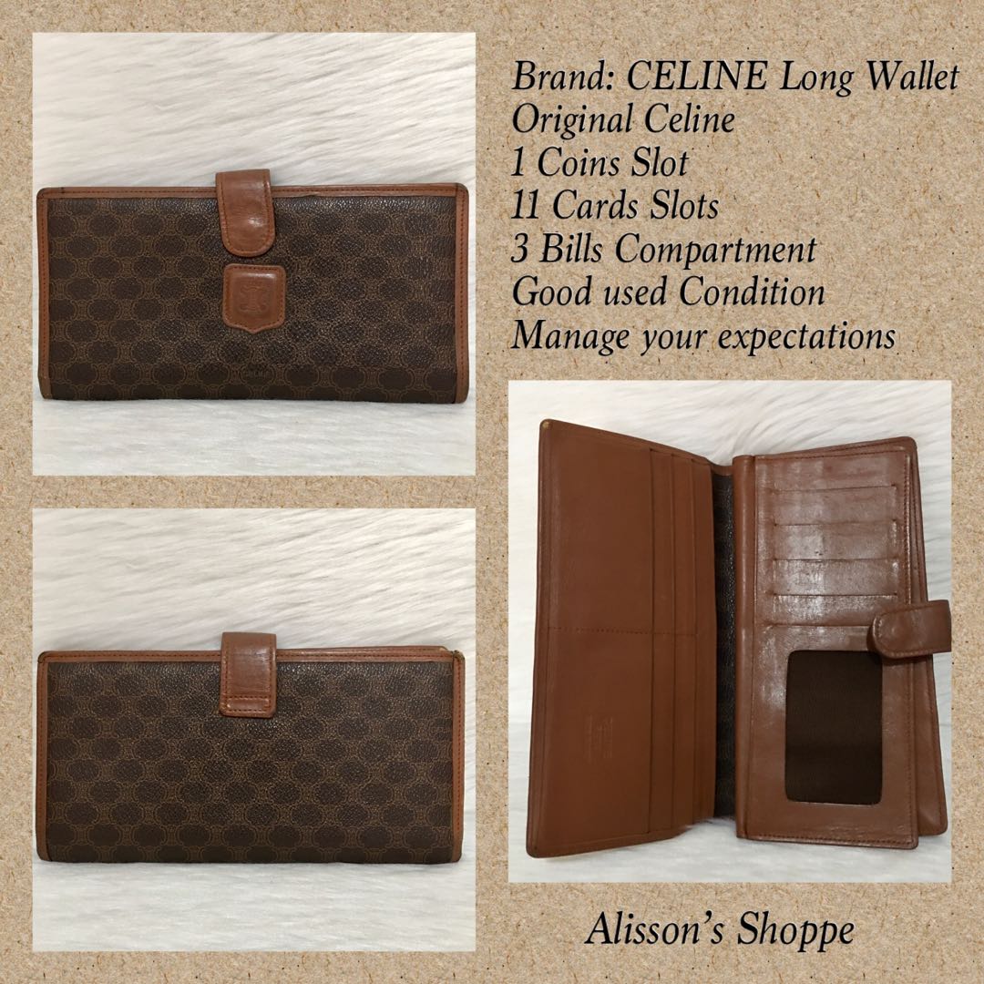 CELINE Long Wallet, Women's Fashion, Bags & Wallets, Wallets & Card ...