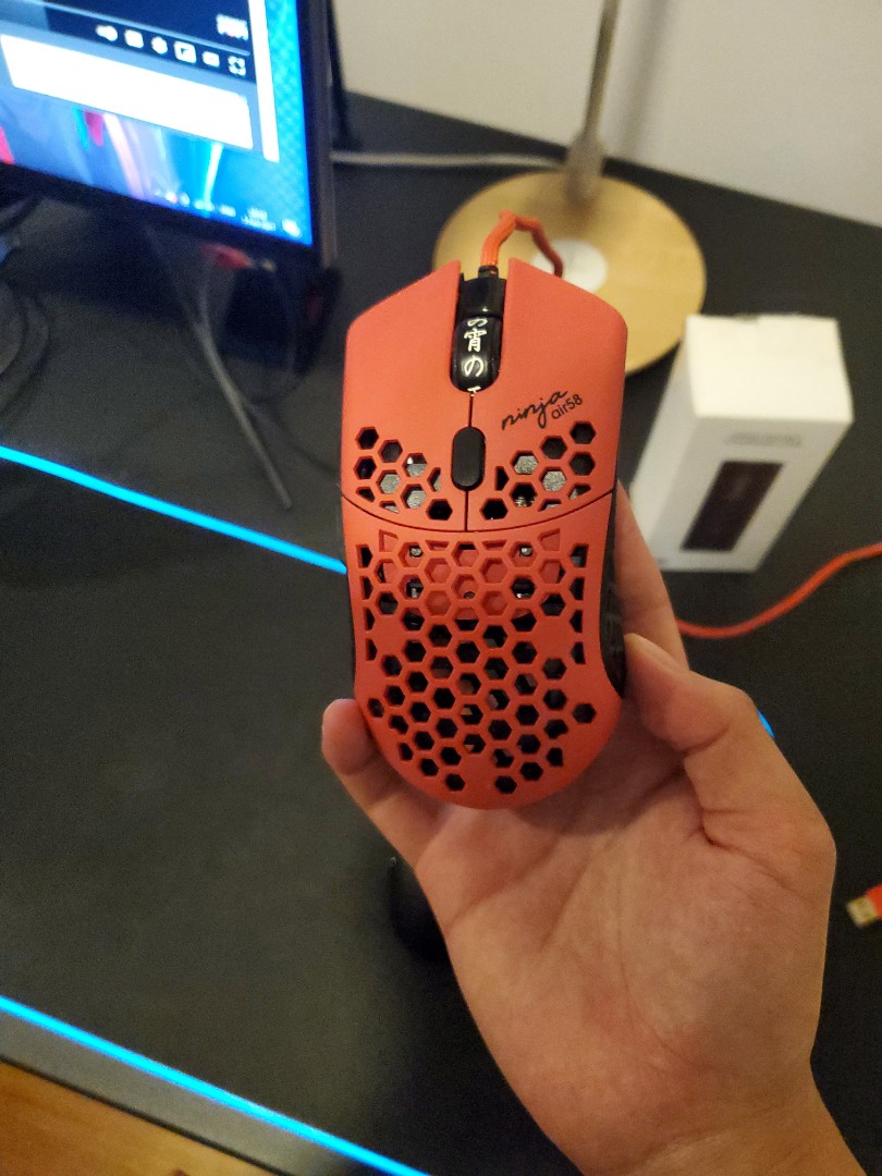 CNY YEAR SALE Limited Edition Finalmouse Air58 Cherry blossom red ...