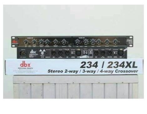 DBX 234/234XL Stereo 2 way/3 way / 4way Crossover Equalizer (black ...