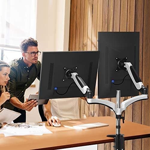 HUANUO Dual Monitor Mount, Full Motion Monitor Arm Stand, Height ...