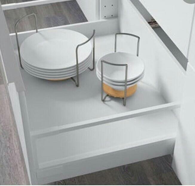 Ikea variera plate Holder stainless steel/tempat piring, Kitchen ...