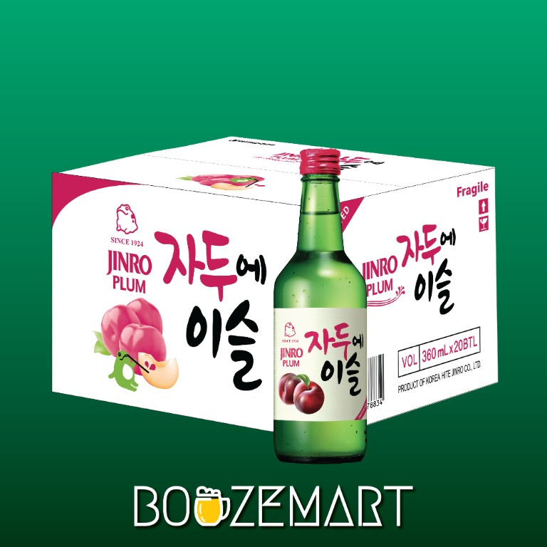 Jinro Plum 360ml Bottles Carton (20 Btl/Ctn), Food & Drinks, Beverages ...