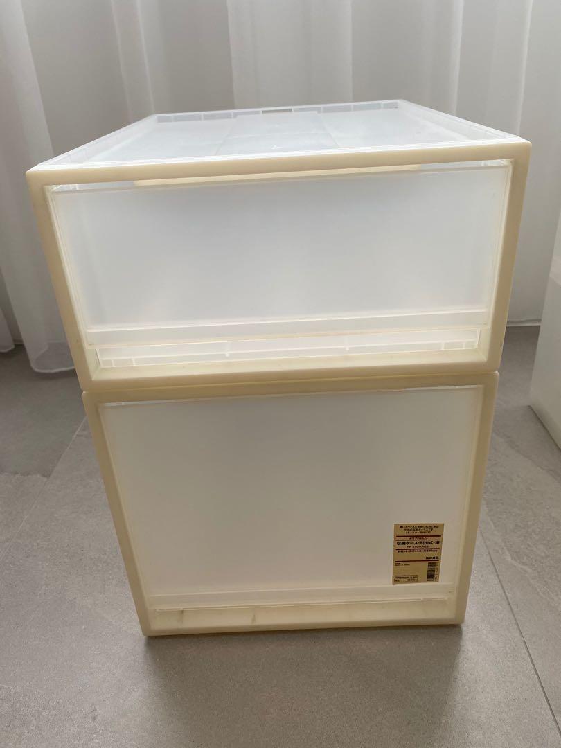 Muji plastic drawers x2, Furniture & Home Living, Home Improvement ...
