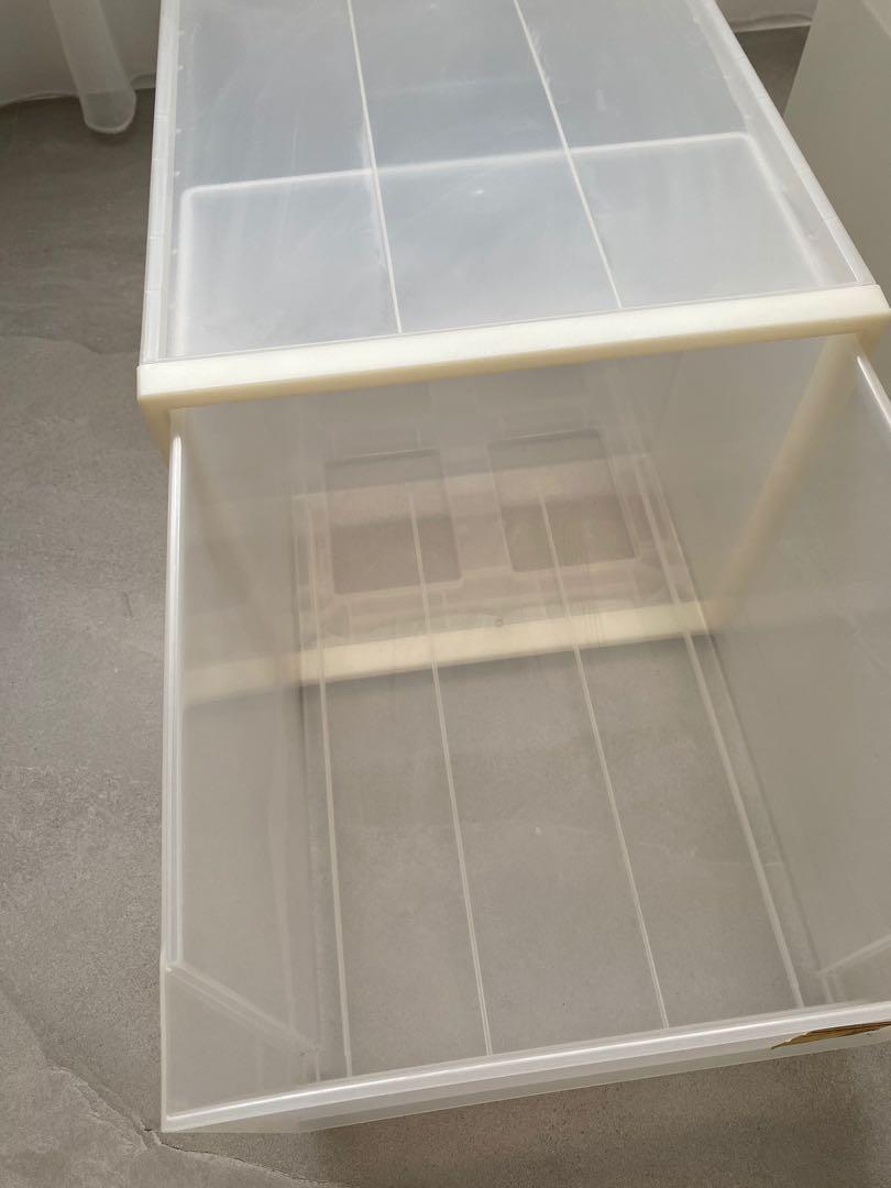 Muji plastic drawers x2, Furniture & Home Living, Home Improvement ...