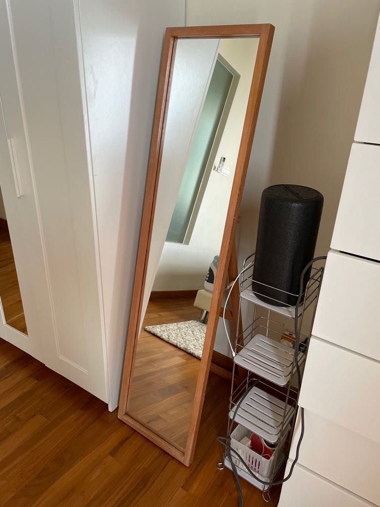 MUJI standing mirror, Furniture, Others on Carousell