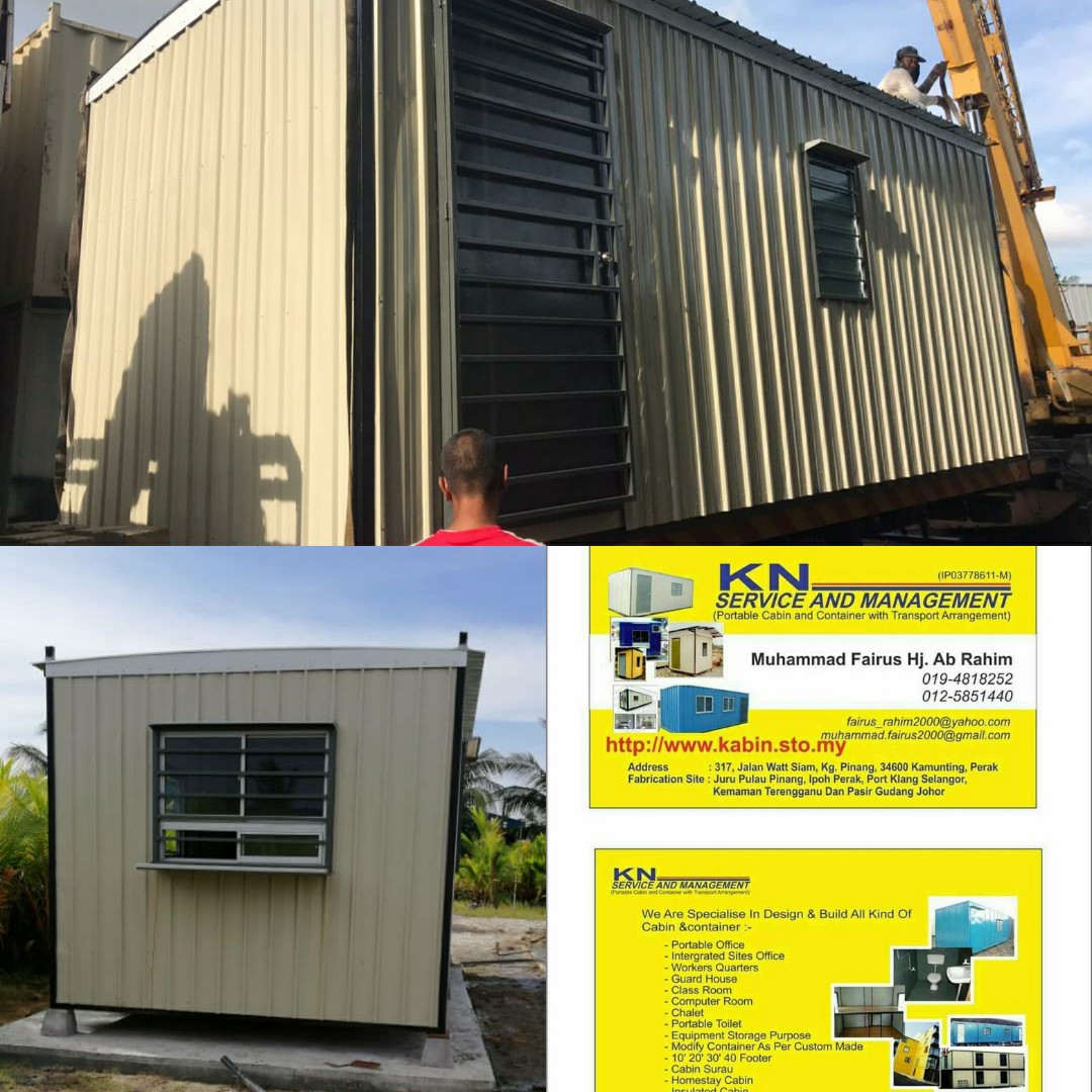 Portable Custom Made Kabin Kontena Cabin Container, Furniture & Home ...