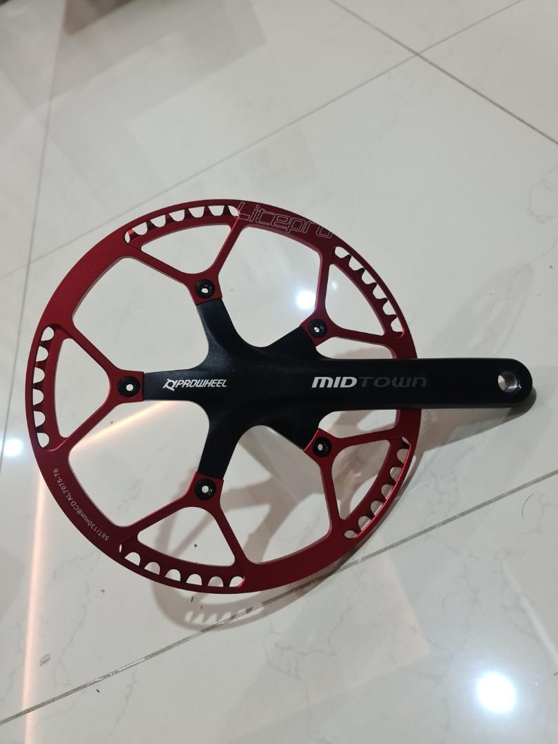 Prowheel midtown crankset & Litepro chainring, Sports Equipment ...