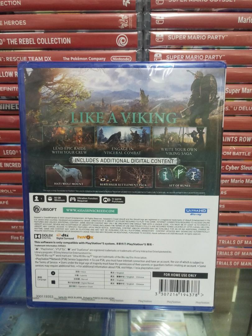 Ps5 Game Assassins Creed Valhalla Limited Edition Region Asia Video