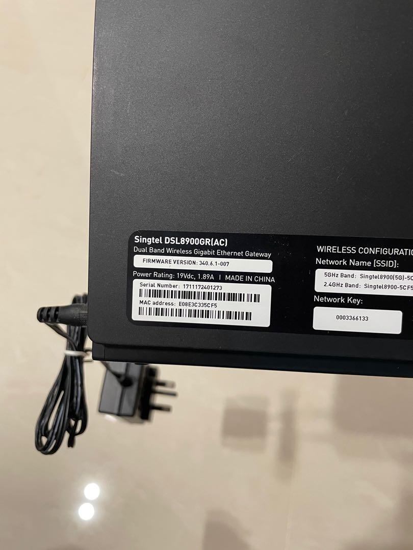 Singtel Aztec Router DSL8900GR, Computers & Tech, Parts & Accessories ...