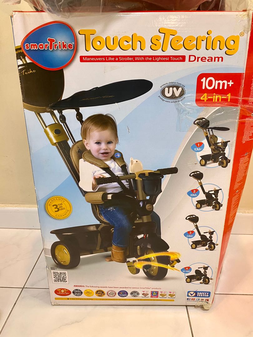 Smart Trike Stroller + kids Tricycle - limited Gold Color Edition ...