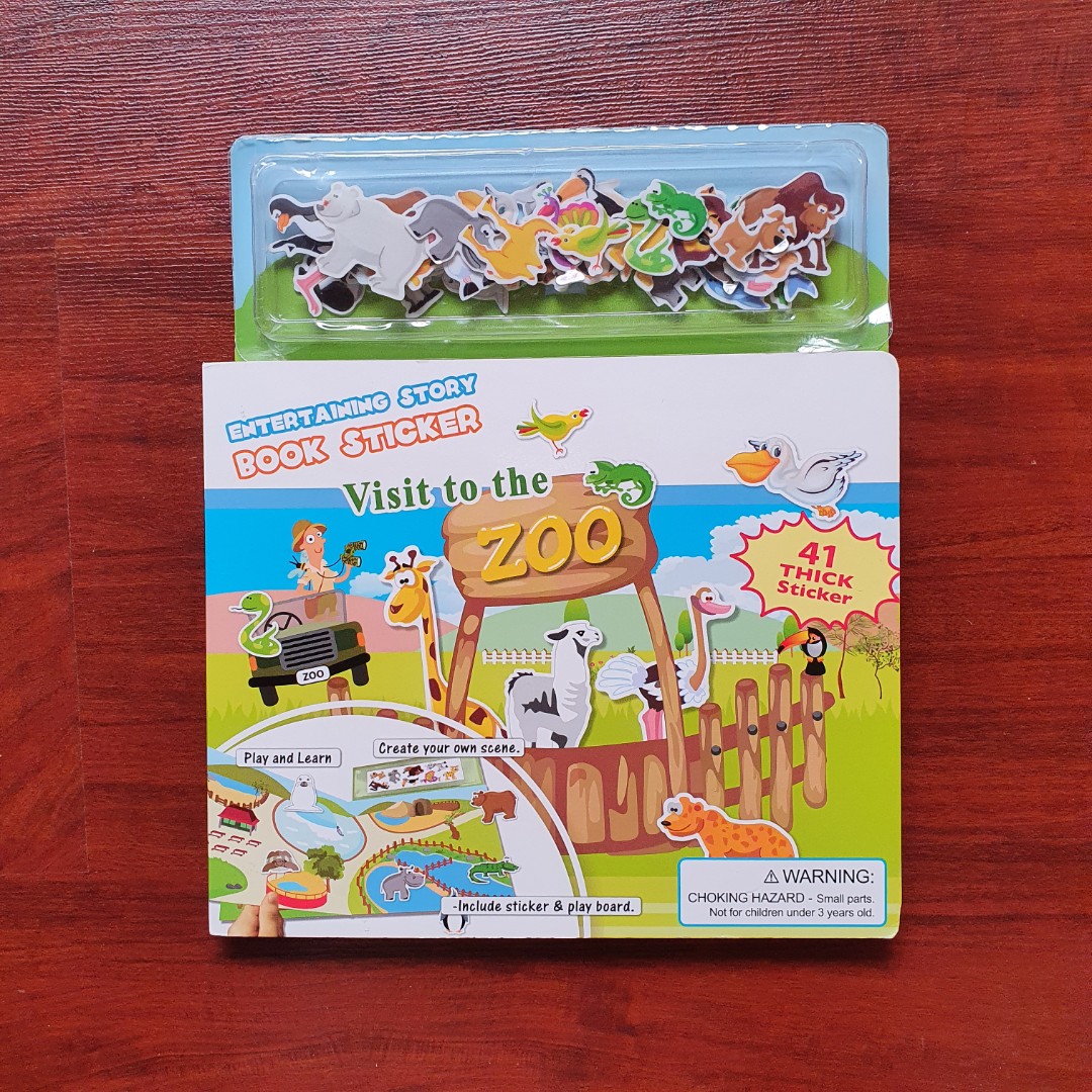 Sticker book : Visit to the Zoo, Hobbies & Toys, Books & Magazines ...