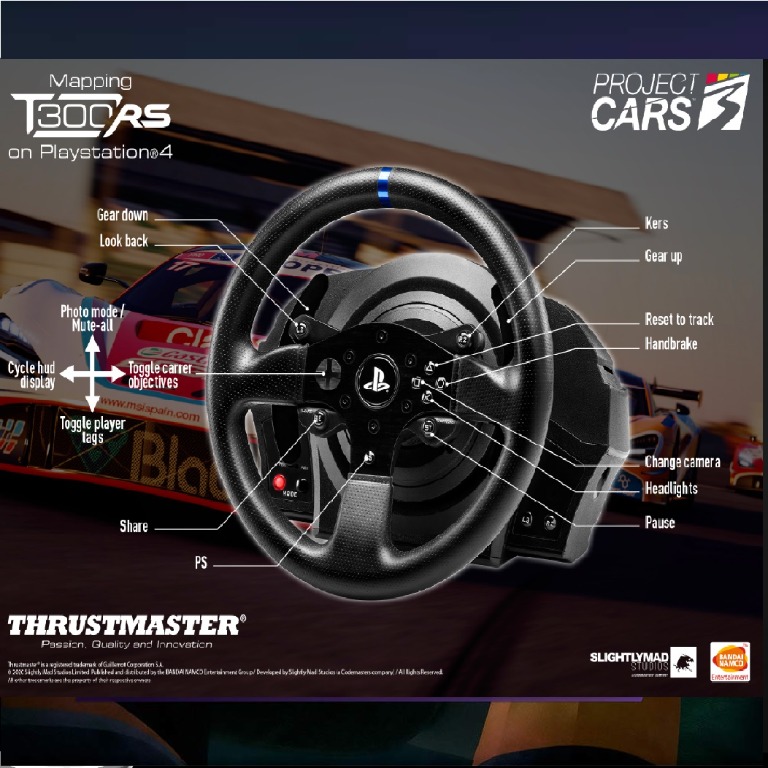 Thrustmaster T300 RS Official Force Feedback Wheel For PS4/PS3/PC ...