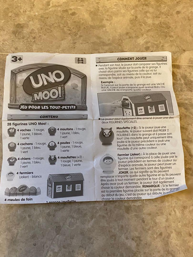 Uno Moo!, Hobbies & Toys, Toys & Games on Carousell
