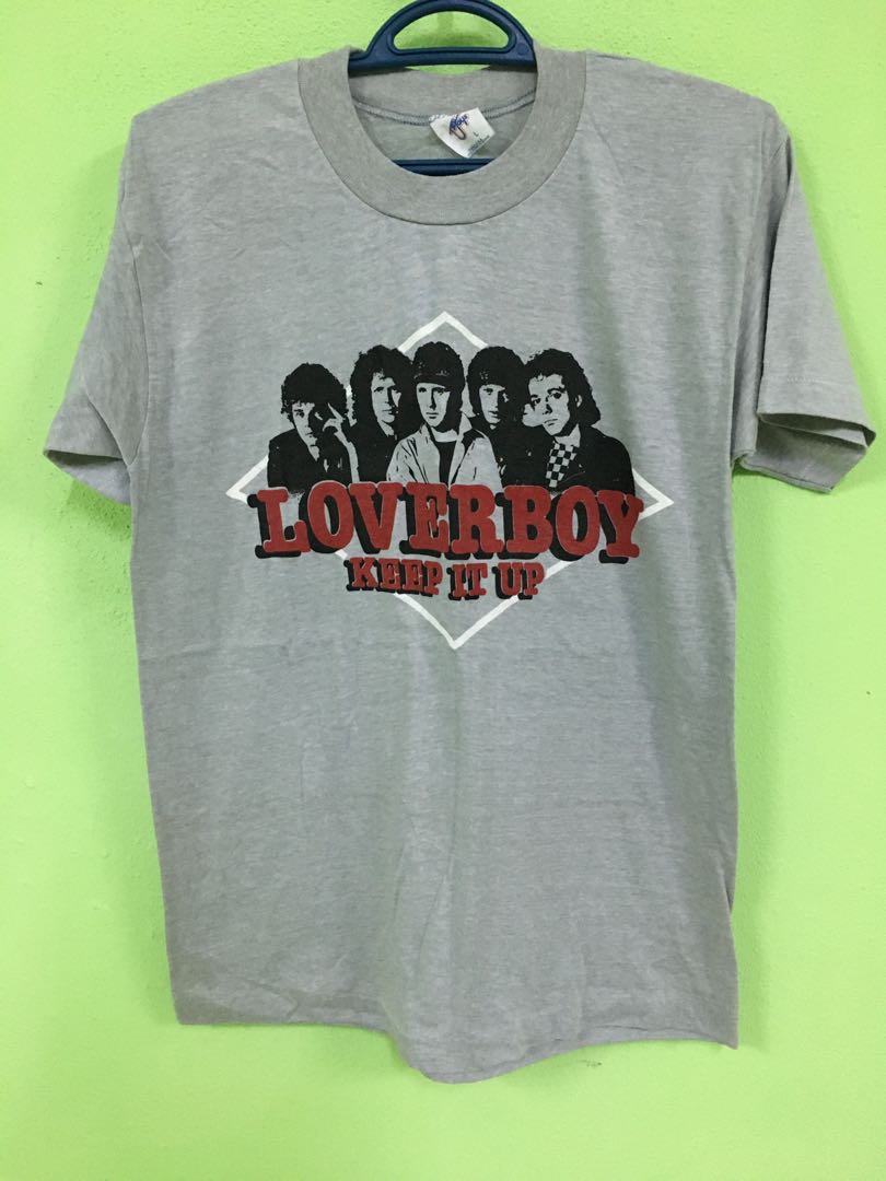 VINTAGE Band Loverboy, Men's Fashion, Tops & Sets, Tshirts & Polo ...