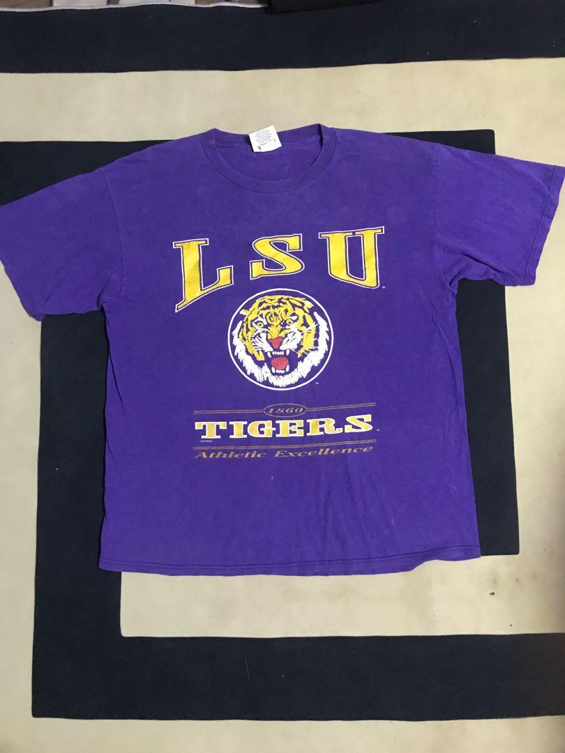 Vintage Lsu tiger, Men's Fashion, Tops & Sets, Tshirts & Polo Shirts on ...