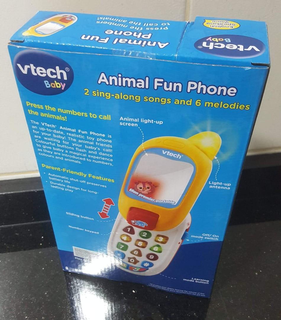 VTECH Slide Animal Fun Phone (Authentic), Babies & Kids, Toys & Walkers ...