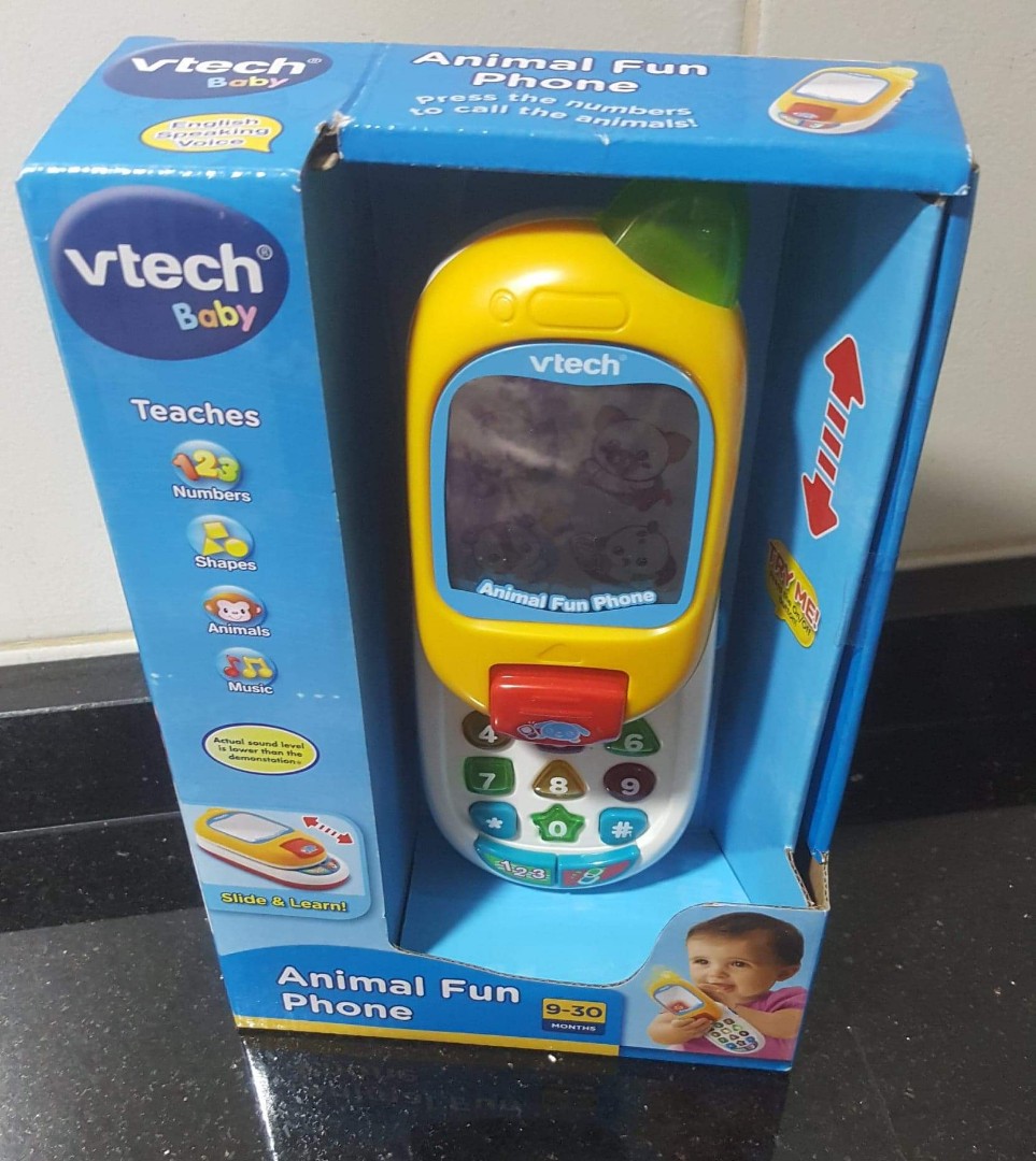 VTECH Slide Animal Fun Phone (Authentic), Babies & Kids, Toys & Walkers ...