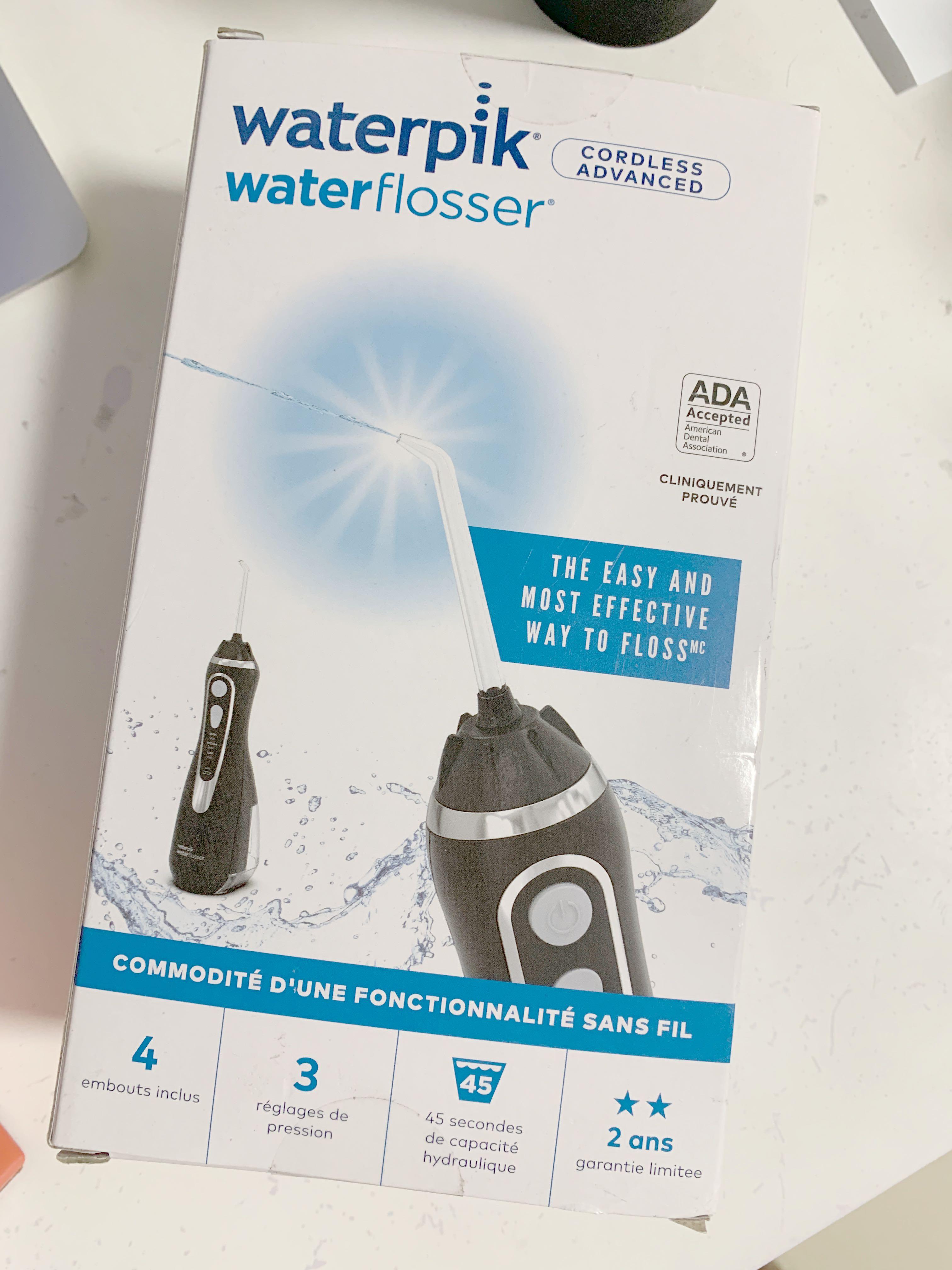 Waterpik Cordless Water Flosser Rechargeable Portable Oral irrigator ...