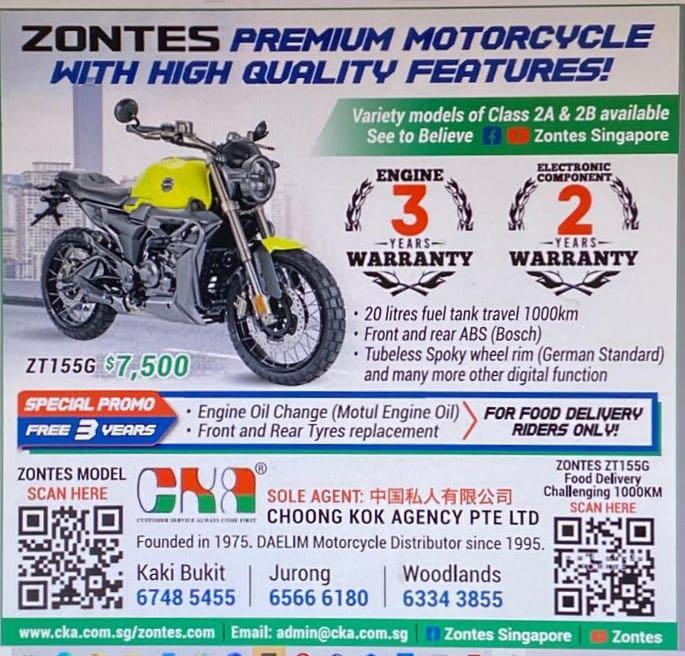 ZONTES ZT150G, Motorcycles, Motorcycles for Sale, Class 2B on Carousell