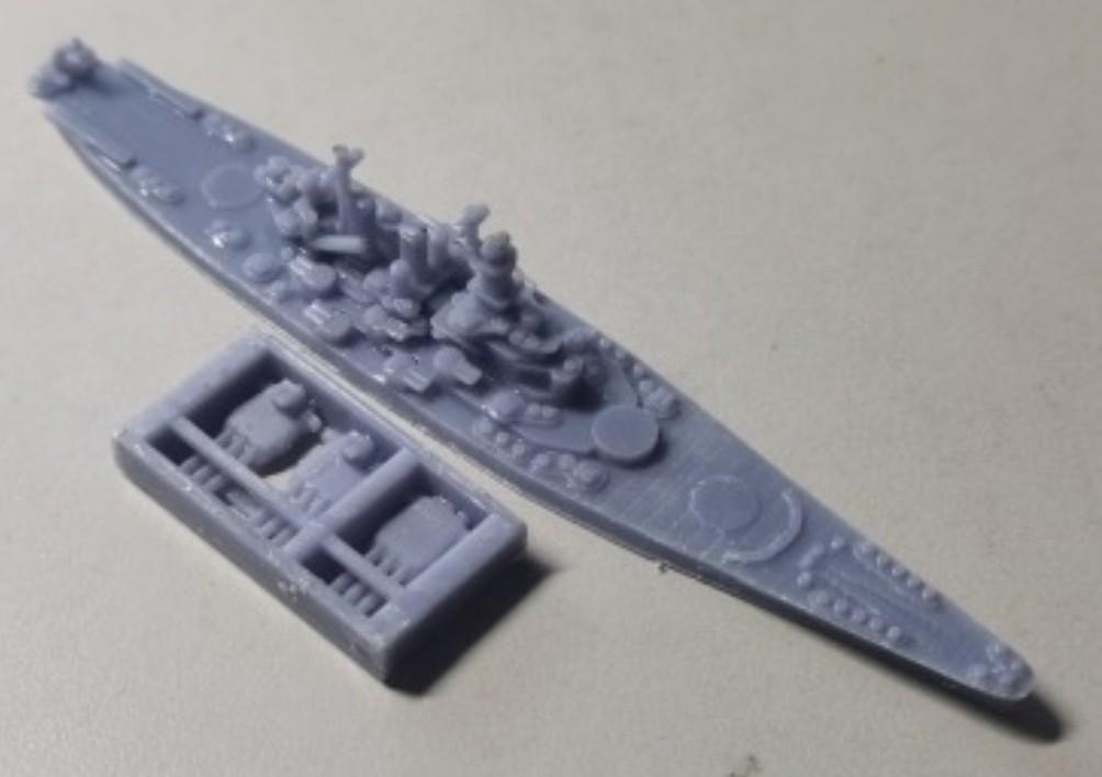 1/2000, Battleship USS North Carolina Class, 3D printed model, Hobbies ...