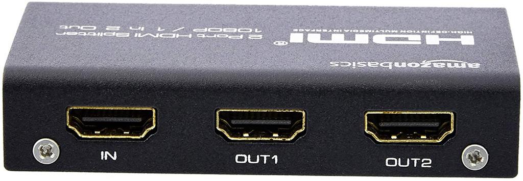 AmazonBasics - Dual USB to HDMI Splitter (1080P, 1 x 2), Computers ...
