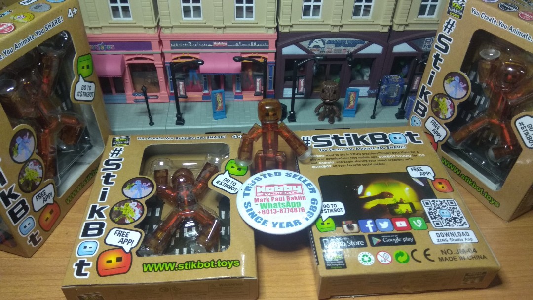 Animation figure StikBot transparent colour, Hobbies & Toys ...