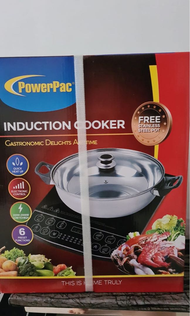 BNIB Powerpac Induction Cooker, TV & Home Appliances, Kitchen ...