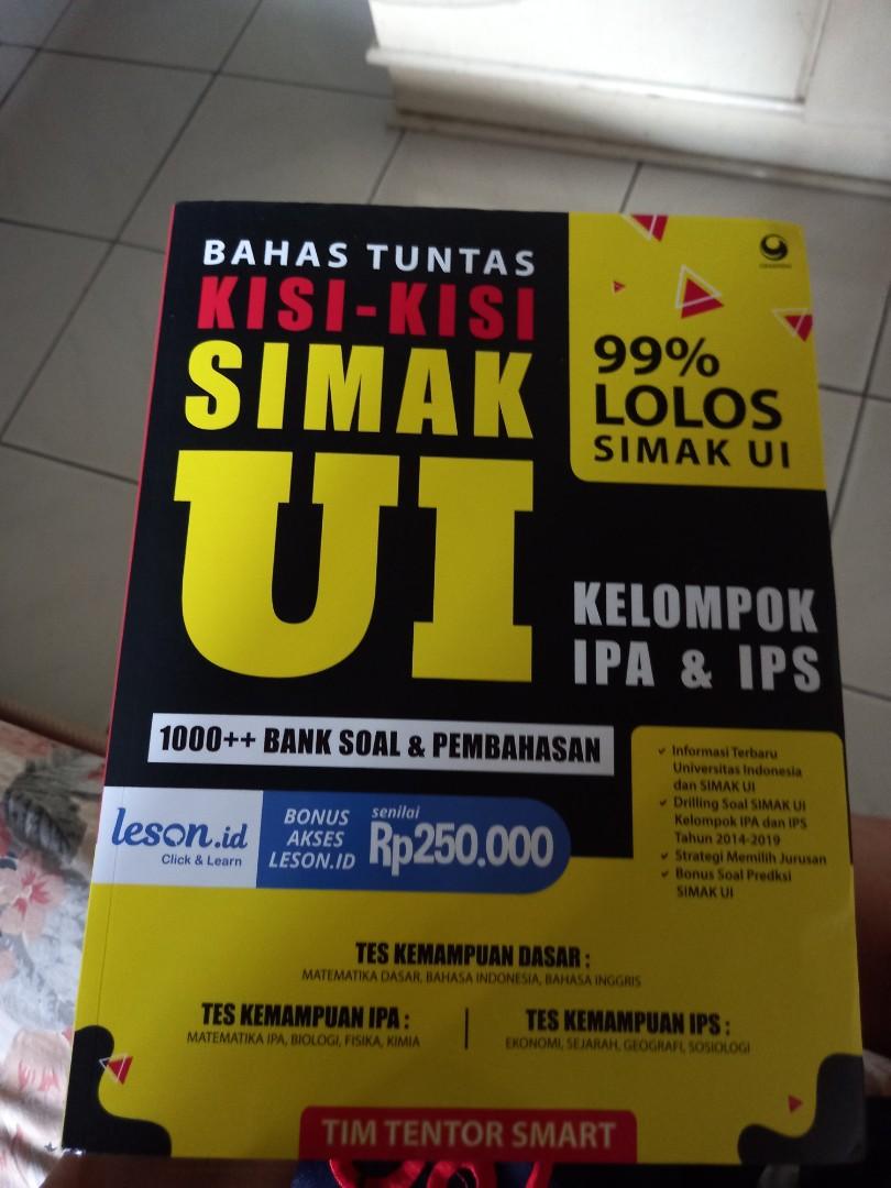 Buku Tes Kisi Kisi Simak UI kumpulan soal dan pembahasan Simak UI, Buku ...