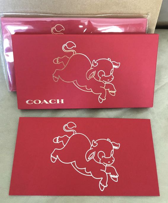 Coach Red Packet AngBao Authentic, Hobbies & Toys, Stationery & Craft ...
