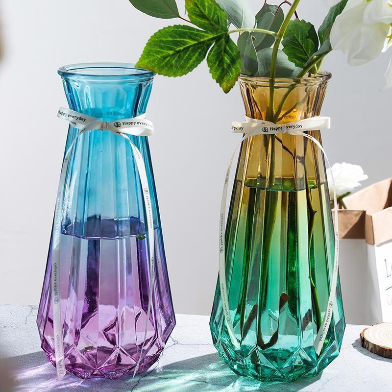 Colourful class vase, Furniture & Home Living, Gardening, Pots ...