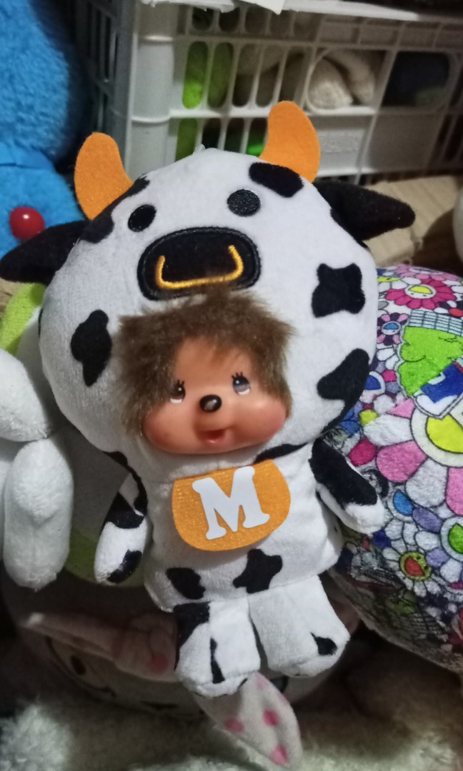 Cow monchichi sekiguchi, Hobbies & Toys, Toys & Games on Carousell