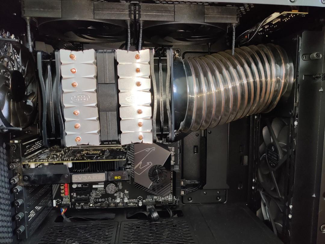 DIY Air pipe mod material for cool air intake pc case for 120mm fan ...