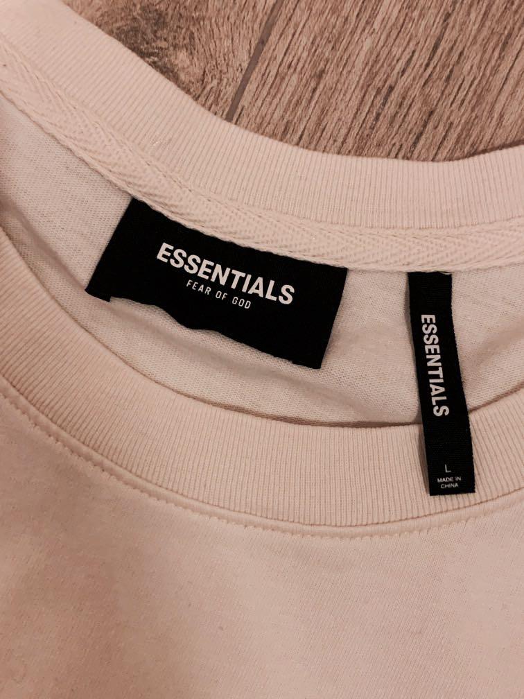 Essentials fog cream reflective tee, Men's Fashion, Tops & Sets ...